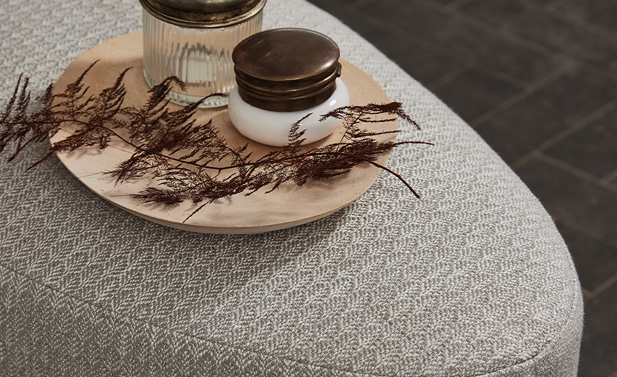 Colbie Fabric - Stone | Romo Elbury Fabrics | 7992/02