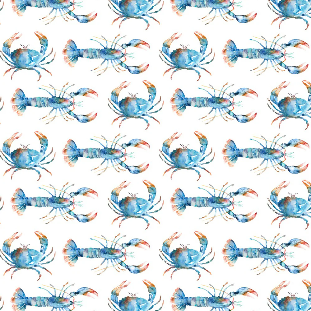 Crustaceans Fabric - Cobalt | Voyage Maison Riviera Fabrics | CRUSTAC ...