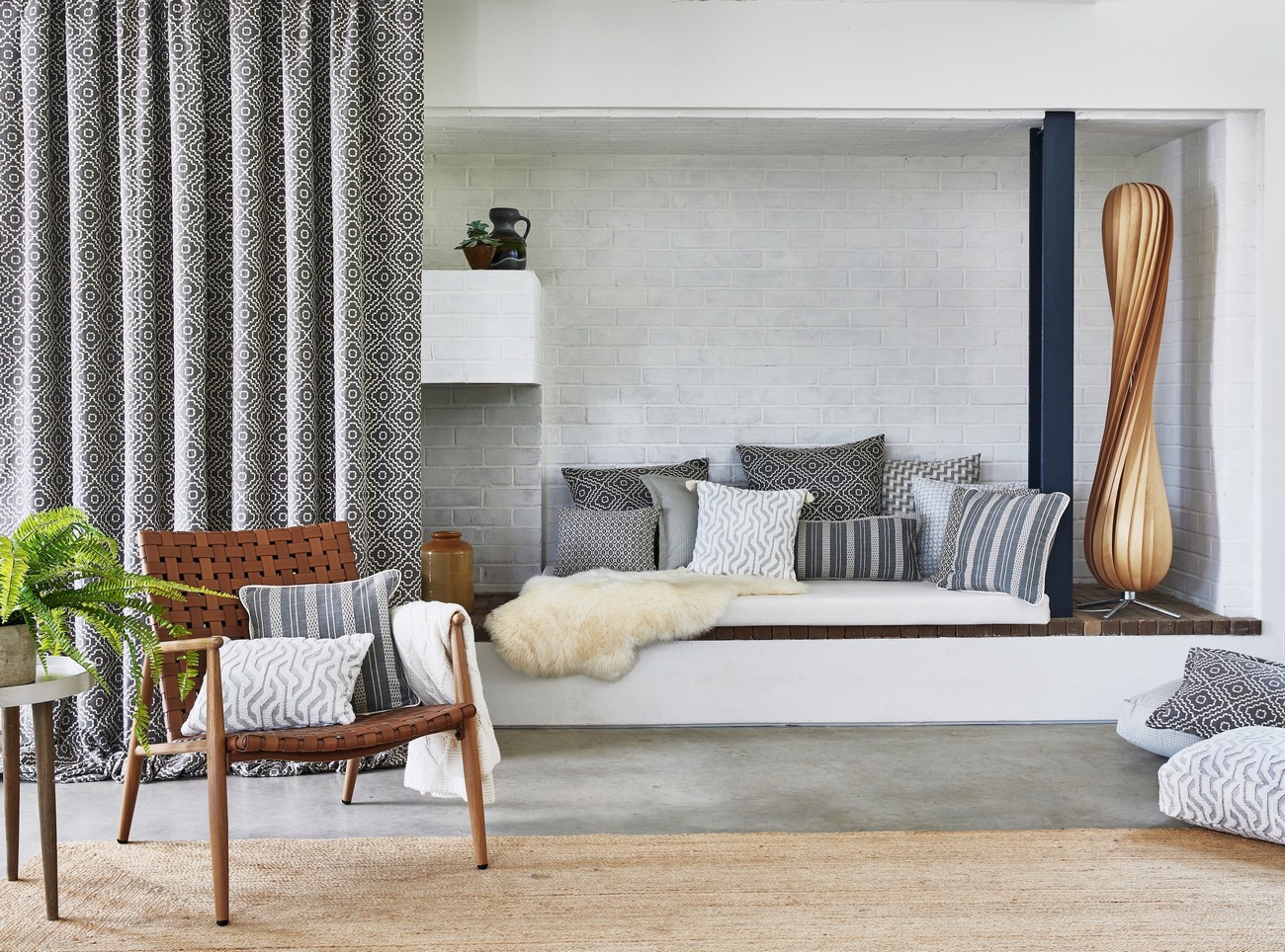 Halston Fabric - Husk - House Decor Interiors