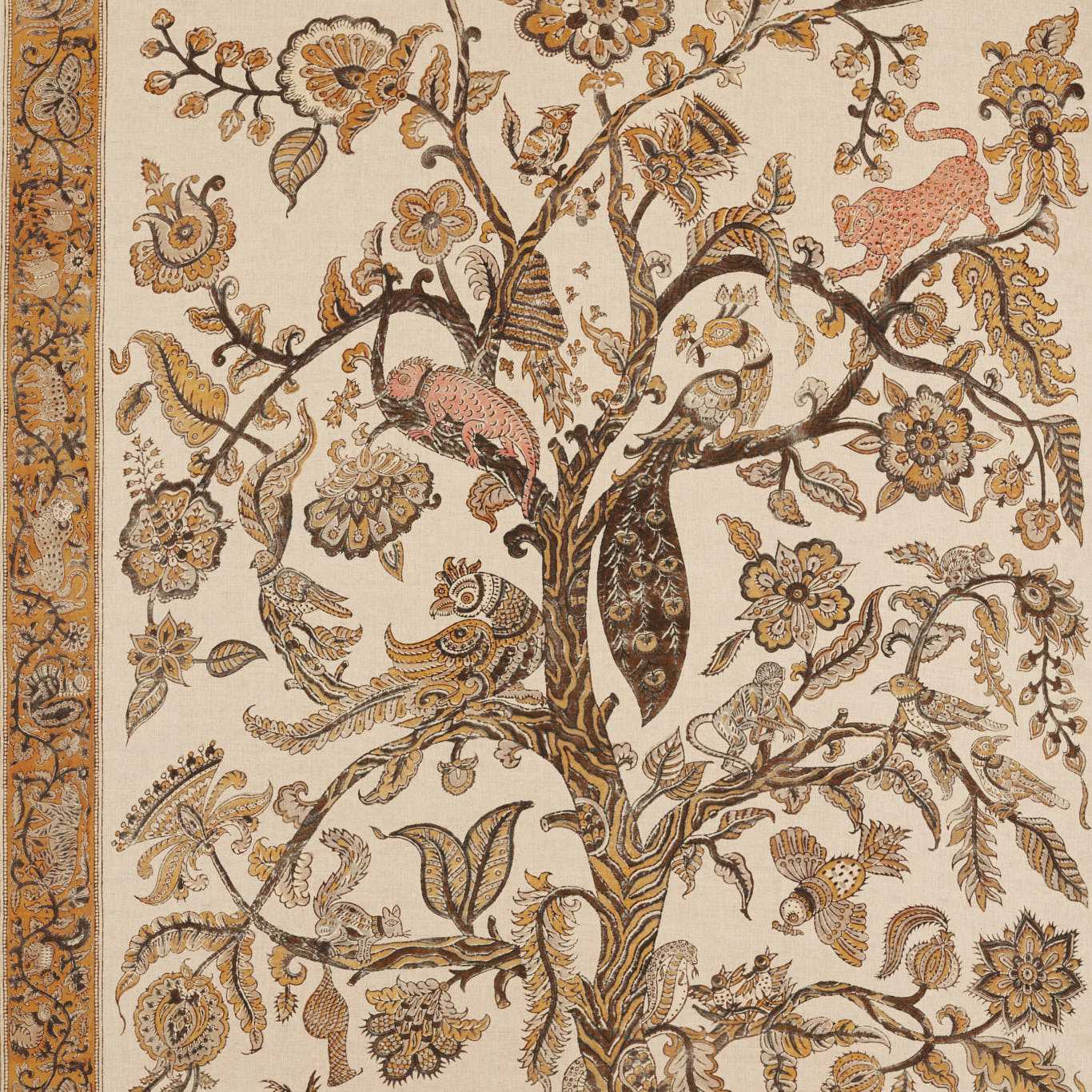 Tree Of Life Wallpaper - Spice | Zoffany Indienne Wallcoverings ...