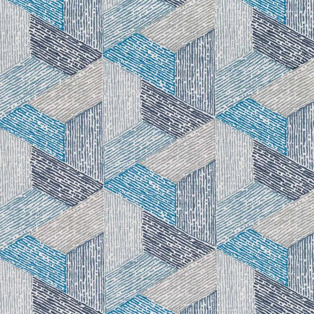 Escher Multi Fabric - Pacific | Romo Sarouk Contemporary Prints | 7896/03