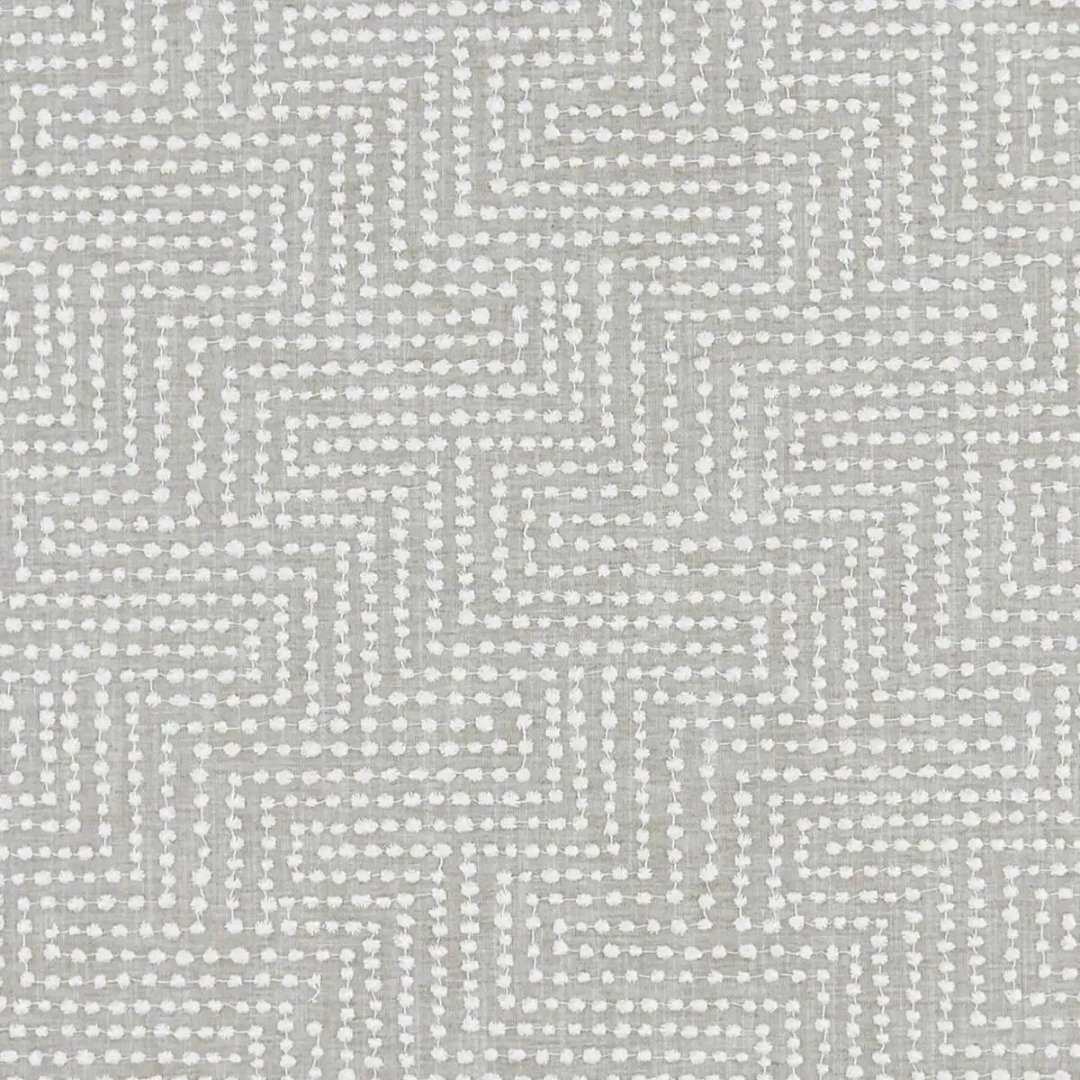 Solitaire Fabric - Silver | Clarke & Clarke Origins Fabrics | F1454/05