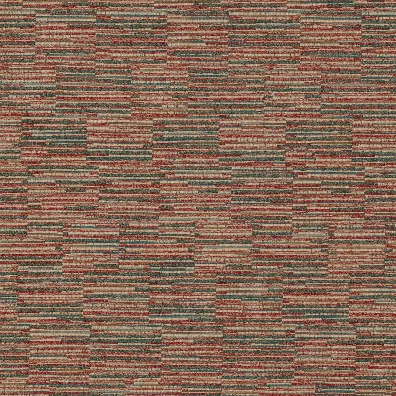 Carbery Fabric - Red / Forest | Colefax & Fowler Casey Fabrics | F4731-03
