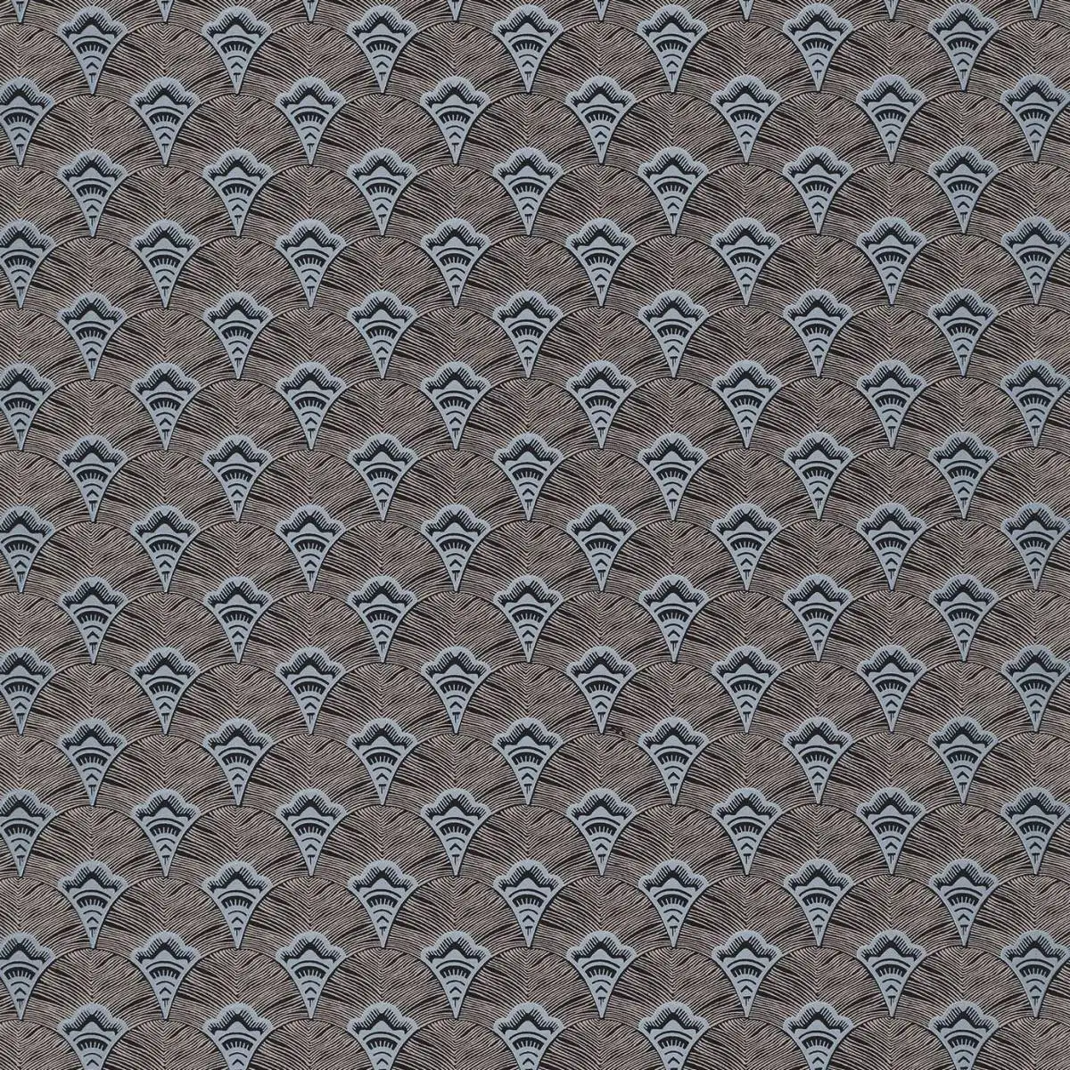 Adenium Wallpaper - Marine / Pierre Bleue | Casamance Mirage Wallpapers ...